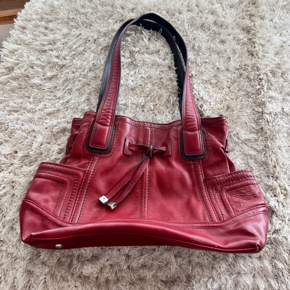 Tignanello | Bags | Tignanello Brick Red Shoulder Purse | Poshmark